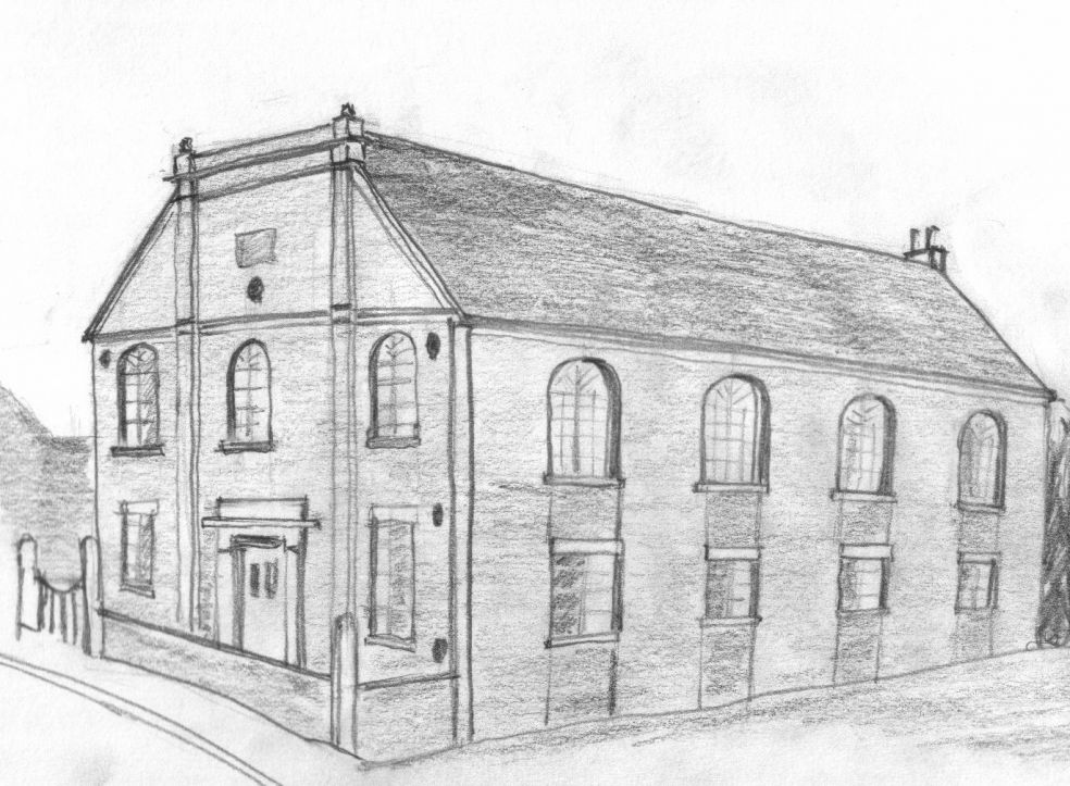 Drawing - Former Little Dawley Methodist Chapel by Martin Bailey ...