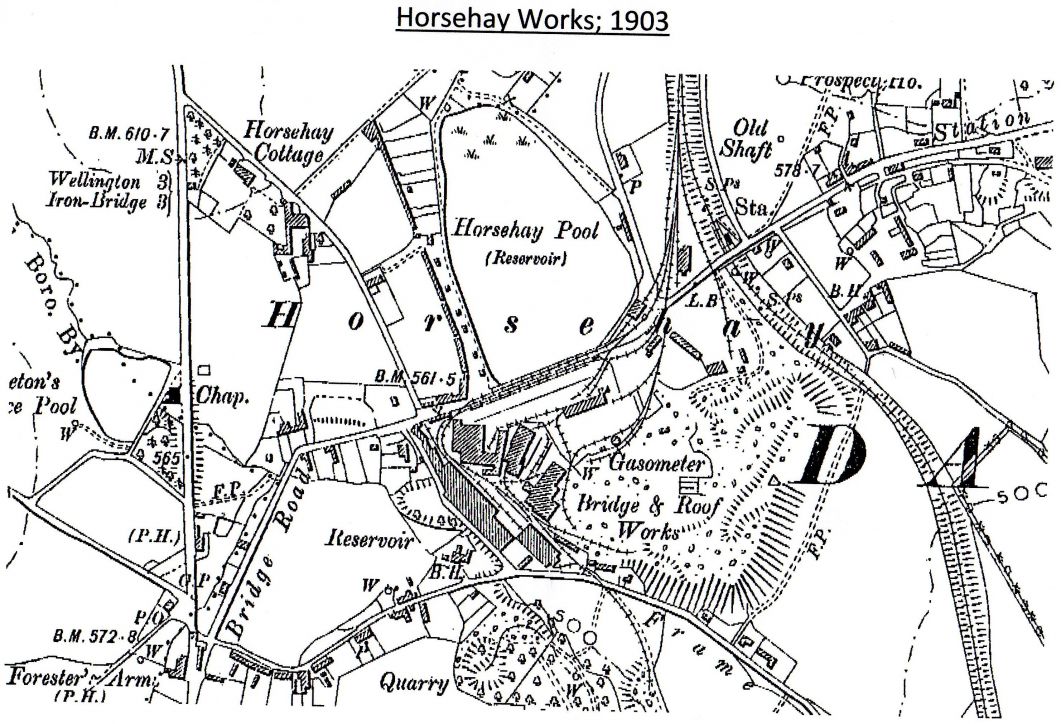 Map of Horsehay Works : Dawley Heritage